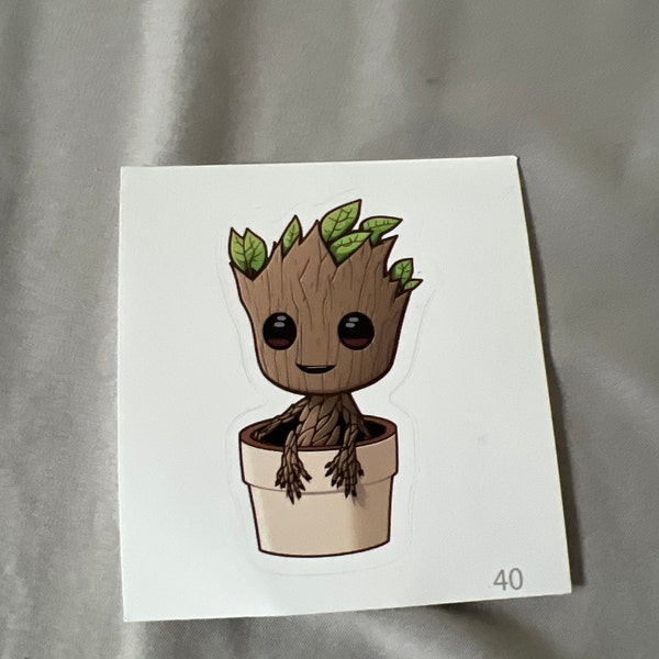 Little Groot | Sticker for Your Laptop | Fridge | Water Bottles and ...