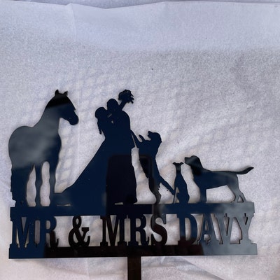 Cockapoo Wedding Cake Topper Silhouette - Etsy