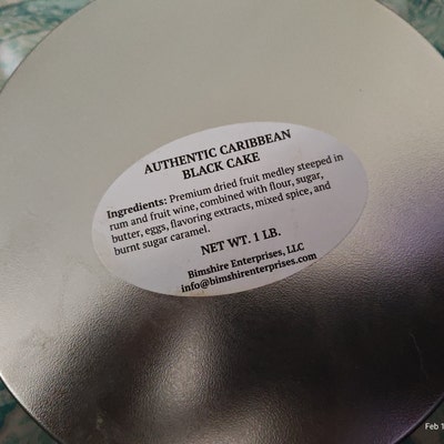6-inch Dia., 2 Lb. Caribbean Rum Fruit Cake black Cake - Etsy