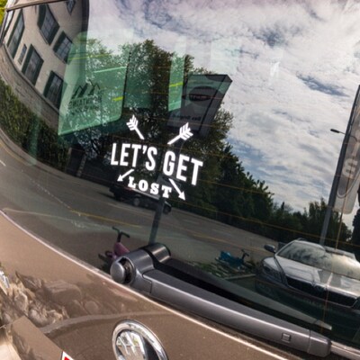 Let's Get Lost Decal Adventure Sticker Go Explore - Etsy