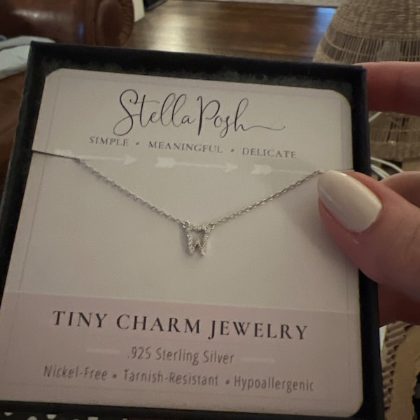 Dainty Tiny Tooth Necklace - Dental Gift for Her - .925 Sterling Silver ...