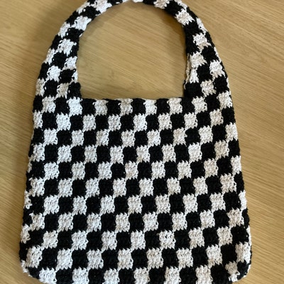 Pattern Bundle PDF Crochet Checkerboard Bag Mini Checkerboard Bag With VIDEO Link and Tutorial ...