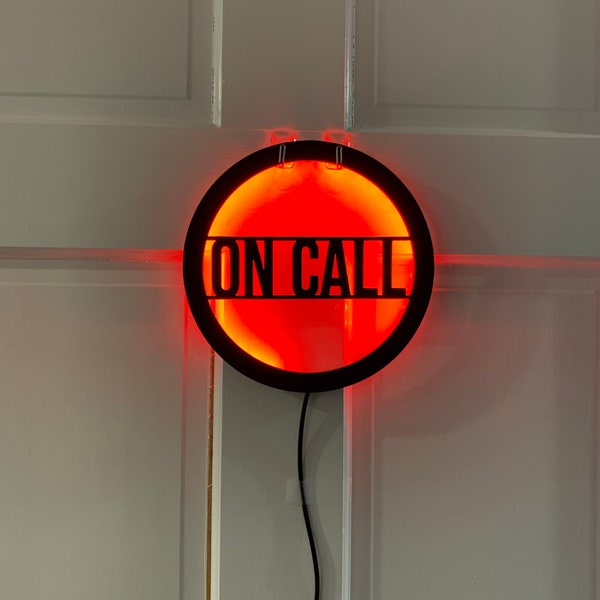 On Call LED Desk Sign: 5-inch USB Busy Meeting Light With Switch - Etsy
