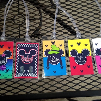 Disney Luggage Tag Great Fish Extender Gift Mickey Mouse Tags Back to ...