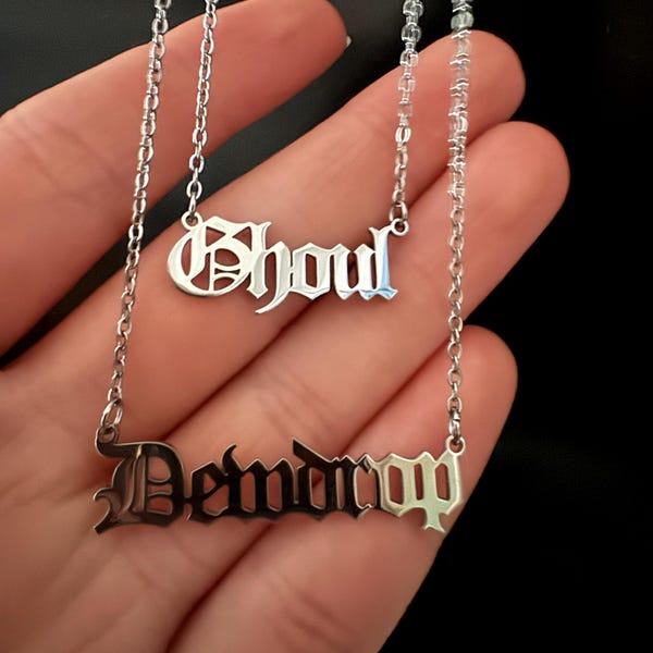 Lucifer Hoop Earrings Stainless Steel 50mm Gift for Her Satan Devil ...