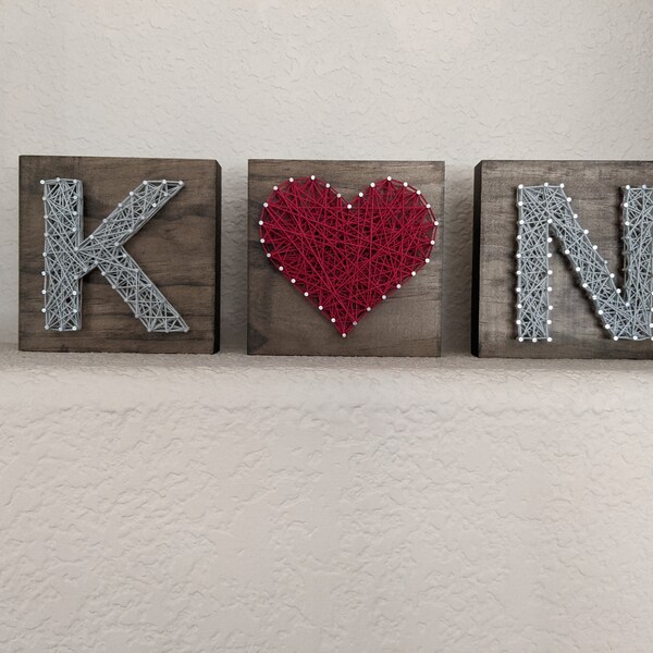 DIY String Art Kit - Initial String Art Kit - Letter String Art Kit - Simple String Art Kit DIY ...
