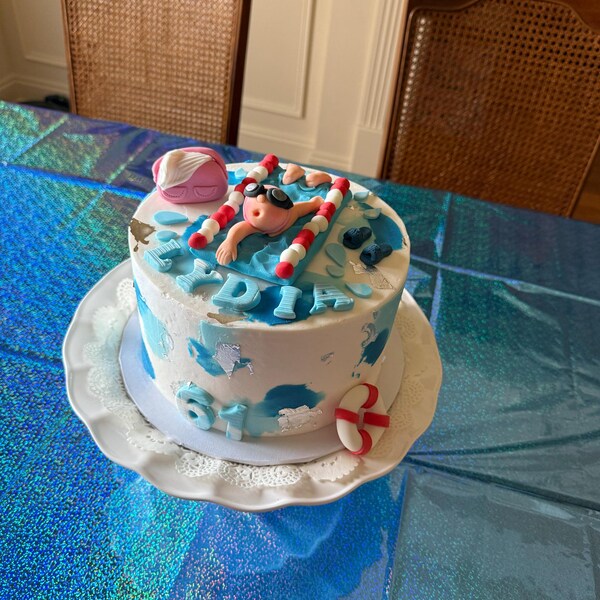 Edible Swimmer Cake Topper,fondant Icing Decoration - Etsy