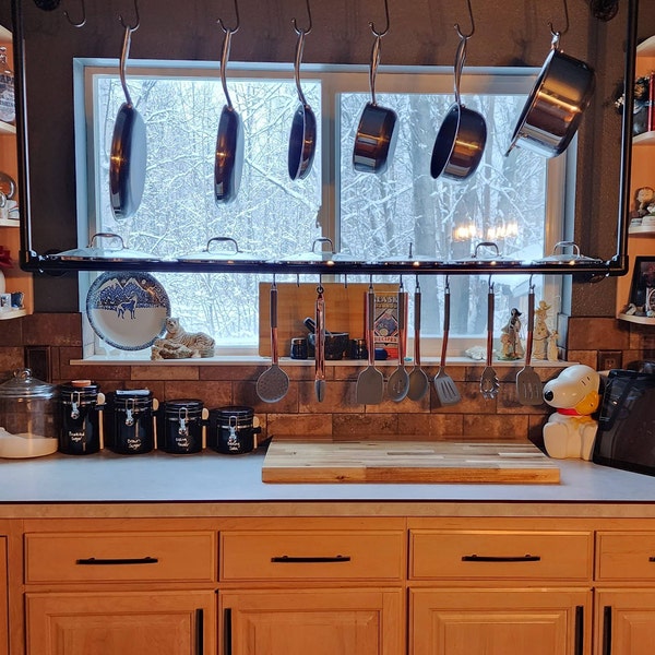 Sideways Hooks 90* S-hooks 6.5-7” Long Hand Forged Plant Hangers Pot ...