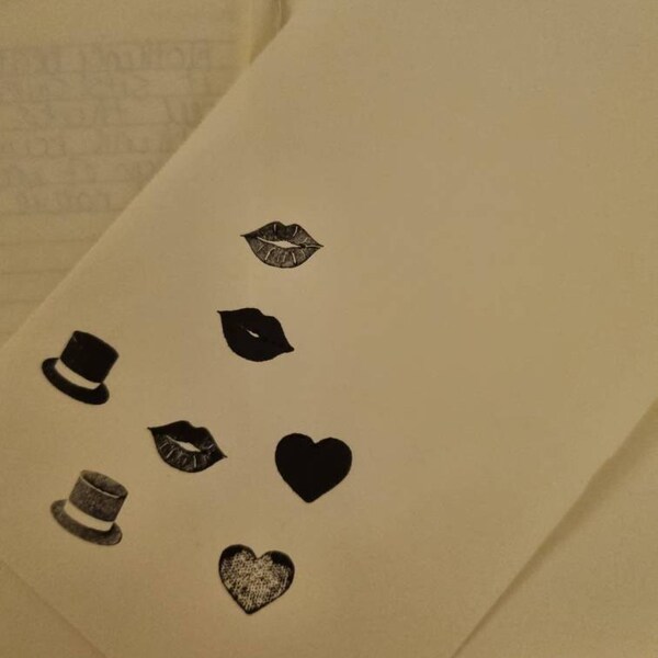 Small Stamp Hand Print - Mini Rubber Stamp for Personalized Touch and ...