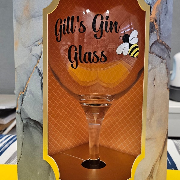 SVG - Gin Glass Gift Box/display Box - DIGITAL DOWNLOAD ( No Physical ...