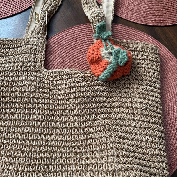 Cherry Purse Chain, Fruit Summer Bag Charm, Women Colorful Handbag ...