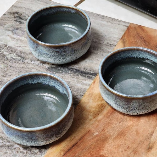 Small Bowl Set, Ceramic Bowl Small, Dip Bowls, Tiny Bowl Pottery, Tapas ...