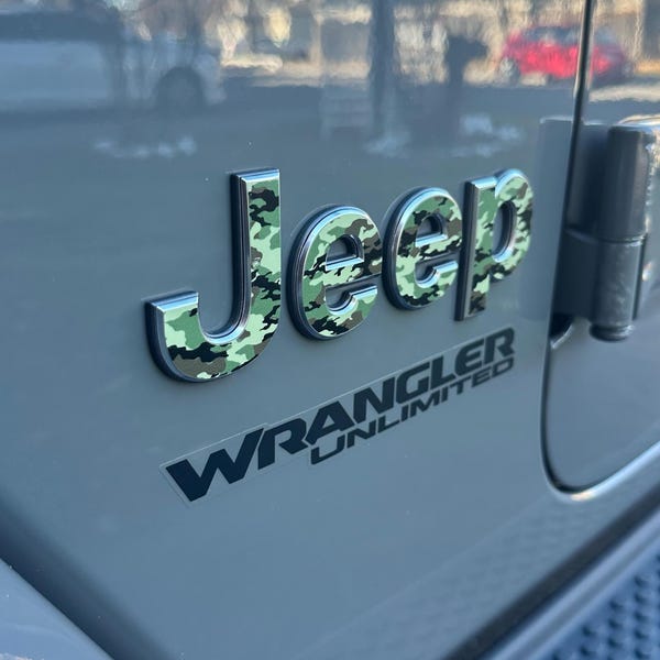 JEEP Wrangler Willys Rubicon 4xe Sahara Overland Fender Emblem Vinyl ...