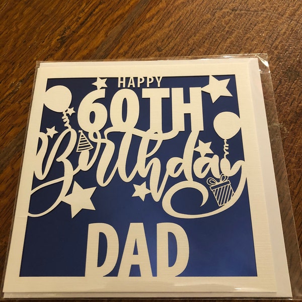 Personalised 60th Birthday Card for Women Custom 60th Birthday Card for ...