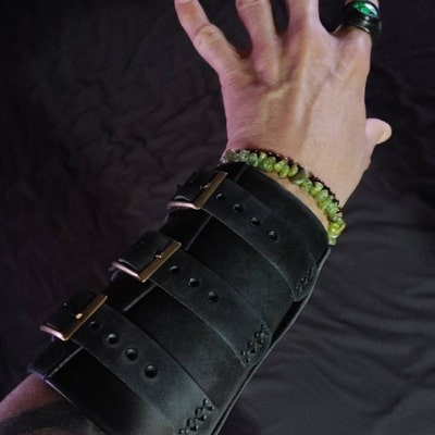 Leather Wrist Wallet Personalized Leather Bracelet With Card - Etsy