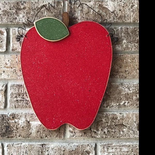Large HANGING APPLE for Autumn, Apple, or School Decor, Wall and Door ...
