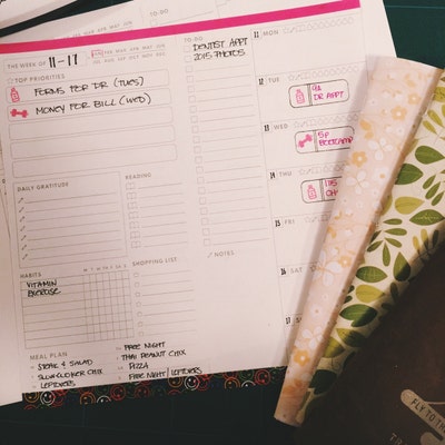 Travelers Notebook Insert Printable Midori Weekly Planner Standard TN ...