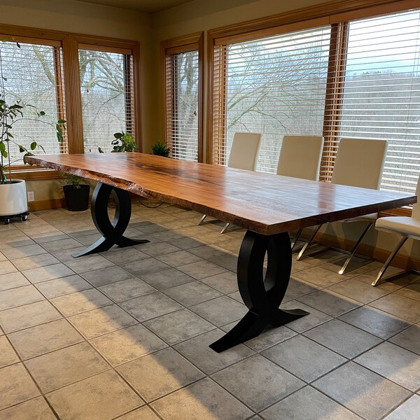 Steel Dining Table Legs Designer X Edition. Unique Model Handmade in EU ...