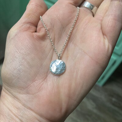 45 Rpm Adapter Sterling Silver Necklace Retro 70's Necklace - Etsy