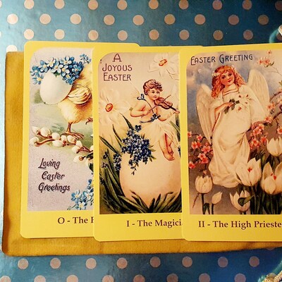 Easter Tarot Deck. Vintage Easter Illustrations - Etsy