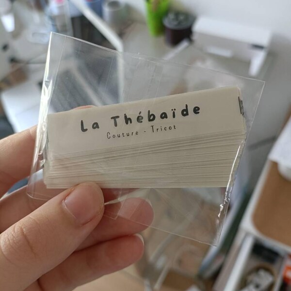Custom QR Code Soft Satin Labels, Black or White Trendy Sewing Tags - Etsy