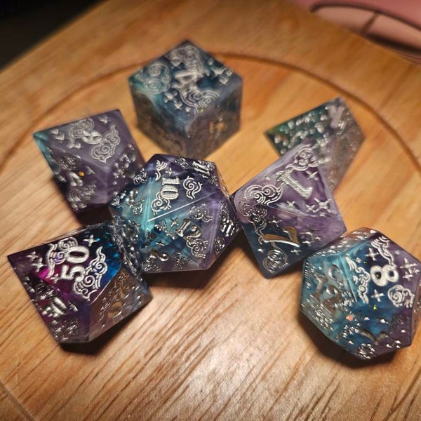 Shadowy Forest Dnd Dice Set, Polyhedral Dice, D&D Dice, Dungeons and ...