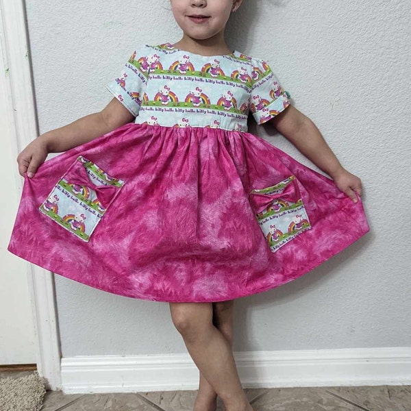 Melbourne Dress PDF Sewing Pattern, Including Sizes 12 Months - 14 ...