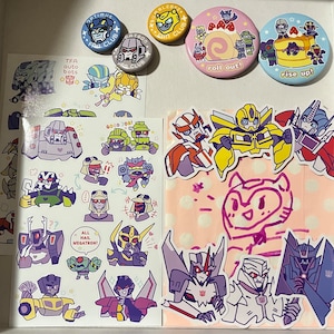 TF MTMTE TFA Starscream Sticker Sheets - Etsy