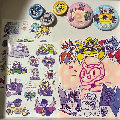 TF MTMTE TFA Starscream Sticker Sheets - Etsy