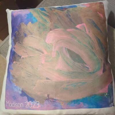 Kids Drawing Printed on Pillowcase Personalized Custom Pillow Kids ...