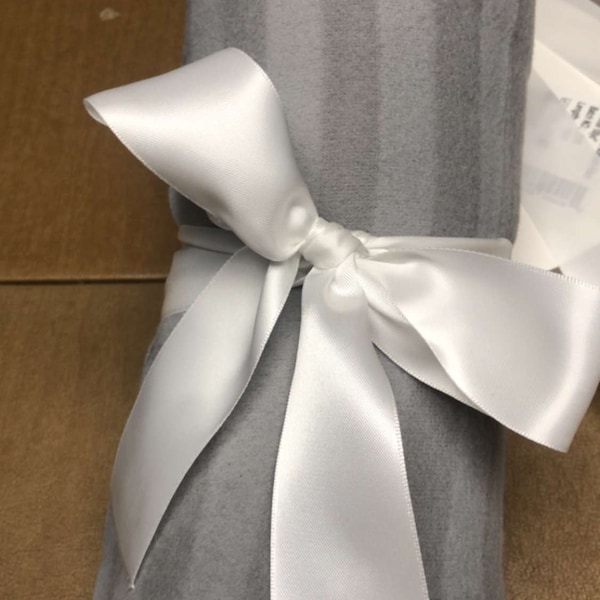 White Double Face Satin Ribbon - Choose Width / Length - Etsy