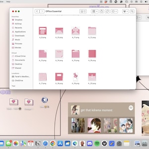 Bubbly Retro Desktop Folder Icons for Mac, Windowsdesktop Iconsmac ...
