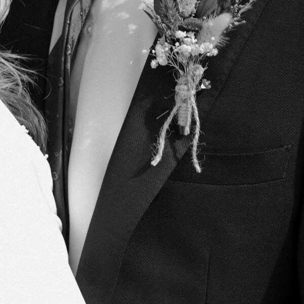 Bridal Bouquet Nightfall Wedding Bouquet Boho Dried Flower Bouquet ...