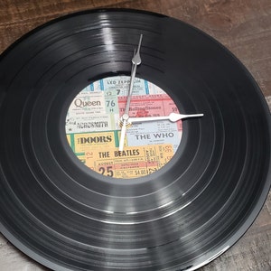 Record Clock Personalised Album Cover Art 12 Vinyl Unique Christmas ...