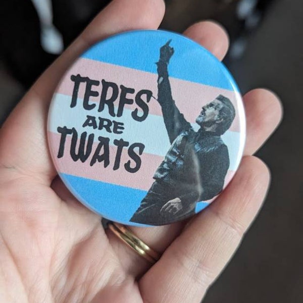 Demi Mr. Buttons Pride Button - Etsy