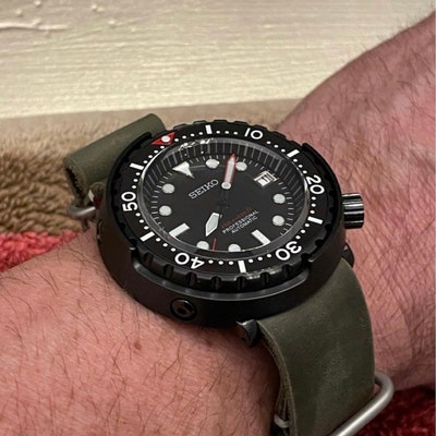 Basic Nylon Military Loop Watch Strap / Black Purple Blue - Etsy