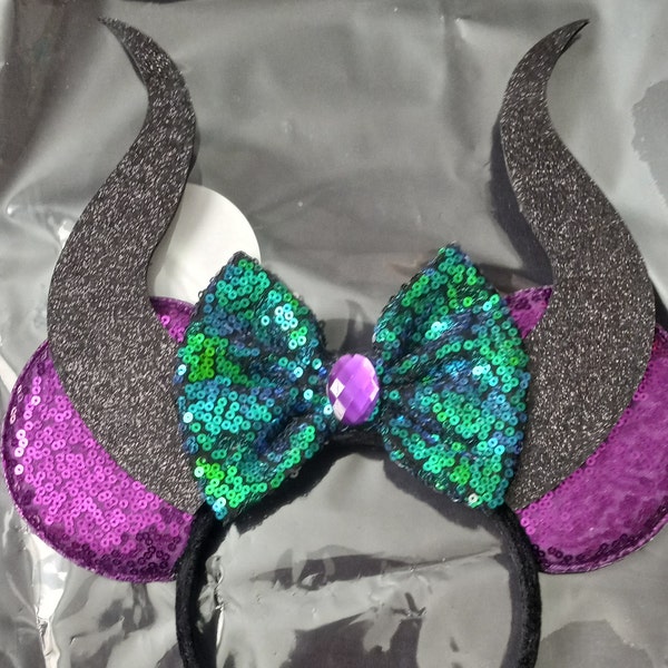 Malficent Ears, Mickey Ears, Mistress of All Evil Ears, Evil Mickey ...