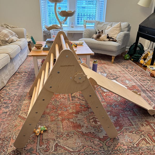 78x90 up to 8 Years Climbing Triangle Circle Teepee Playhouse With ...