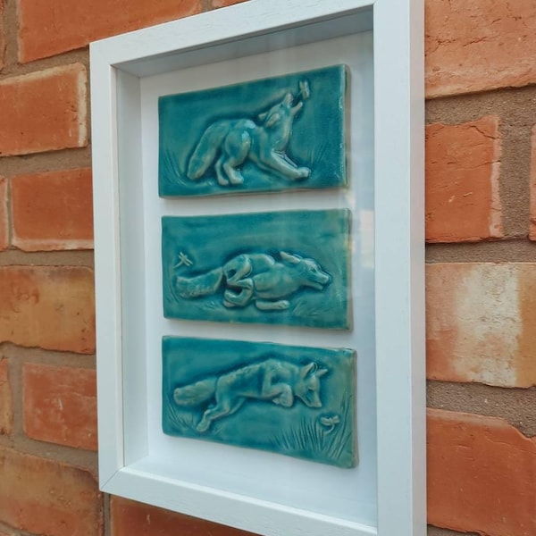 Emerald Green 4"celtic Dragon Ceramic Tile - Etsy