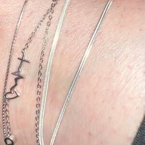 7 Circles Necklace, Sterling Silver 7 Rings Necklace, 70th Birthday ...