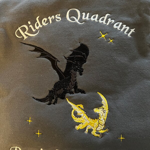 Riders Quadrant Sweatshirt/ Licensed Fourth Wing Merch/ Embroidered ...