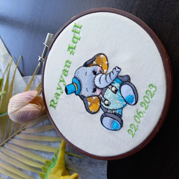 Baby Elephant Machine Embroidery Design Circus Babies Series 3 Sizes to ...