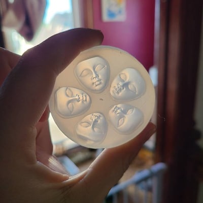 Crucifix-cross With Flowers Silicone Mold for Fondant-resin-polymer ...