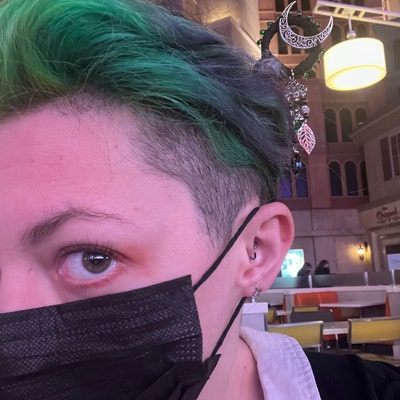 Unisex Bronze Circle Pendant, Modern Goth Minimalist Jewelry, Modern ...