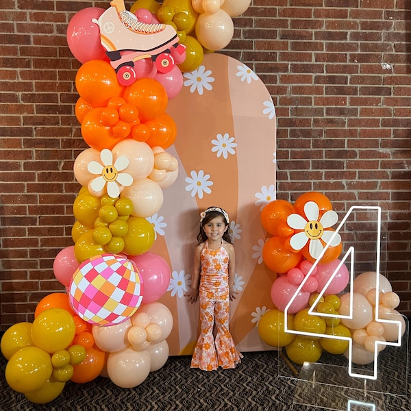 Groovy Outfit, Orange Color Crop Top for Girl, Groovy Girl Outfit ...
