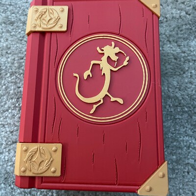 Lorcana Spell Book Deck Box W/accessory & Token Dice Inserts, Damage ...