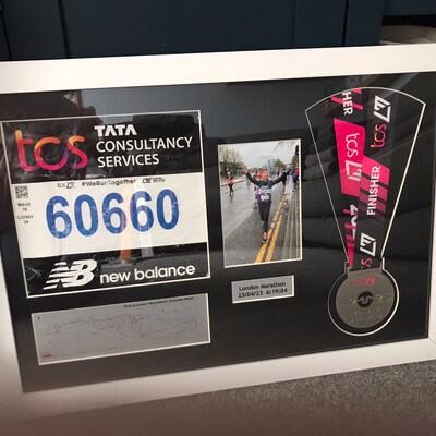 DIY Golf Flag Display Frame in Black Frame With Choice of - Etsy