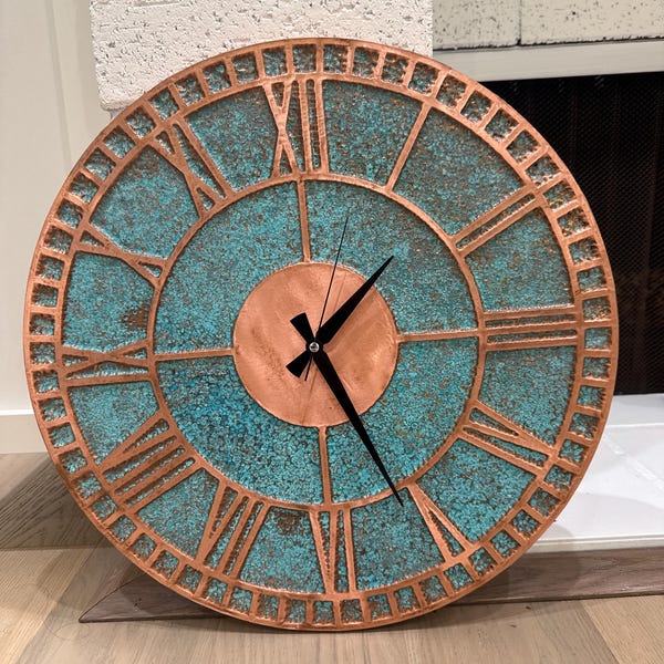 Wall Clock, Copper Wall Clock, Wall Clock Unique, Wall Clock Modern, Mall Clock Kitchen, Copper ...