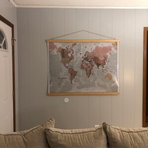 Executive Map of the World Wall Hanging, Map, Home Decor, Push Pin Map ...