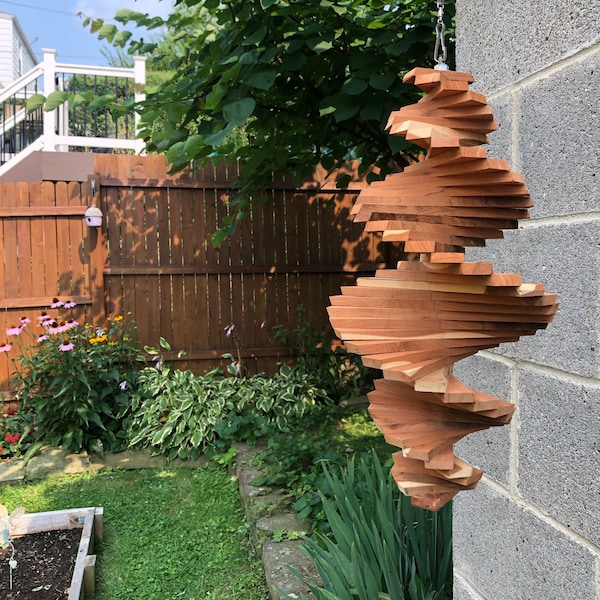 AA-3421 Simple 34 X 21" Cedar Wind Spiral! A BIGGER Time Spiral, Wind ...